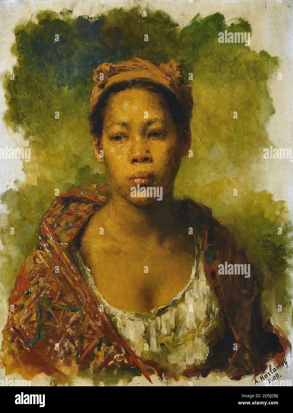 Harlamoff Alexei Alexeivich - an African Girl - Russian School - 19th ...