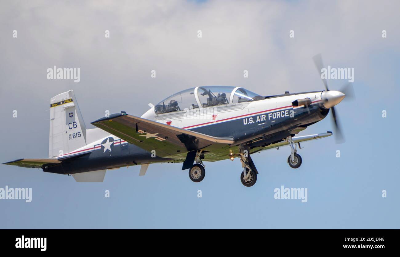 A T-6A Texan II takes off the flightline on July, 15, 2020, at Columbus ...