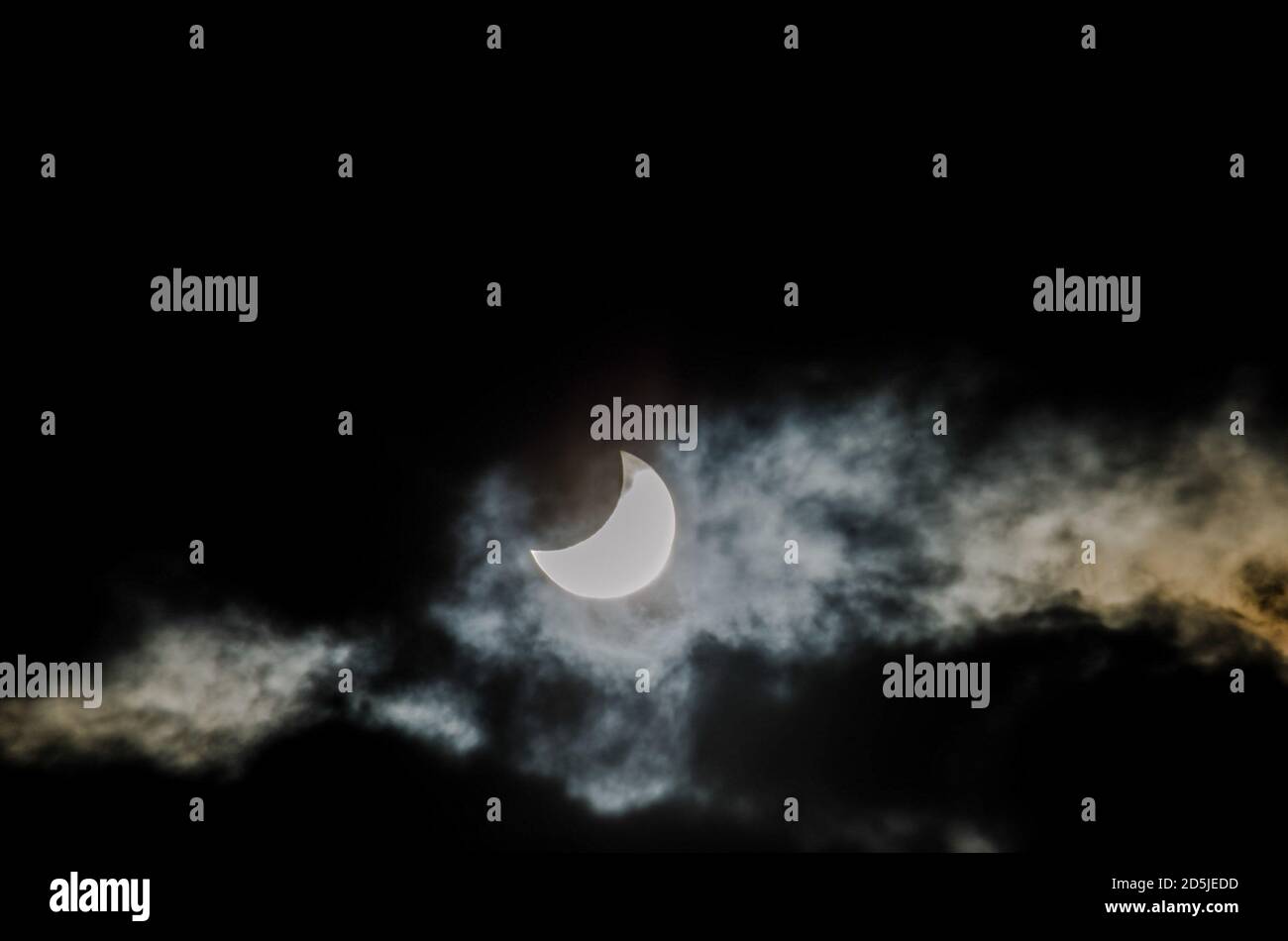 Partial Solar Eclipse Stock Photo - Alamy