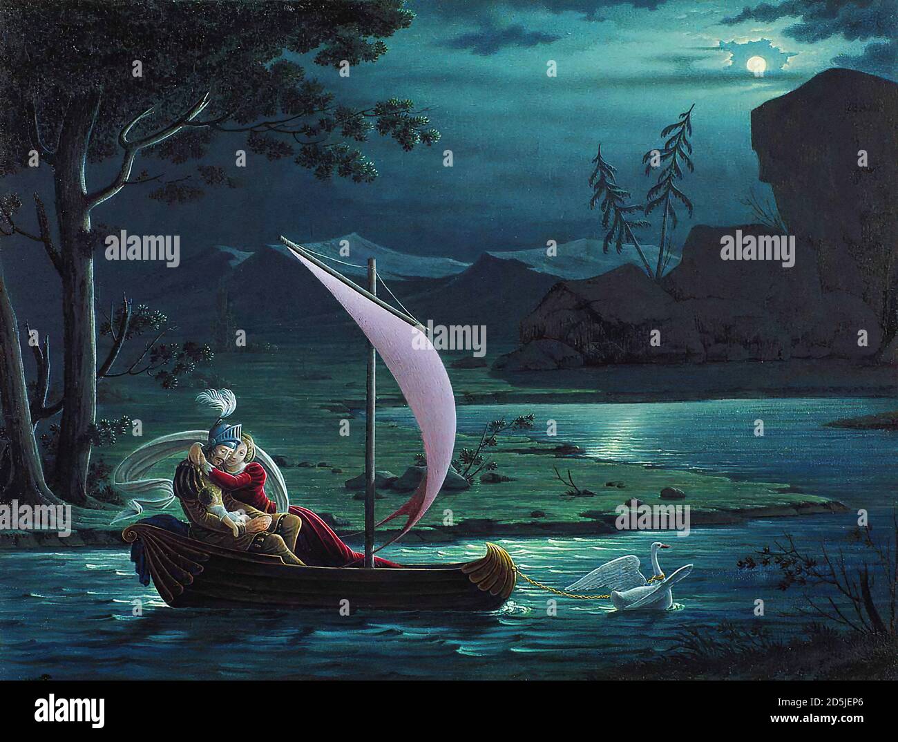 Tolstoy Fedor Petrovich - the Swan Knight - Russian School - 19th ...