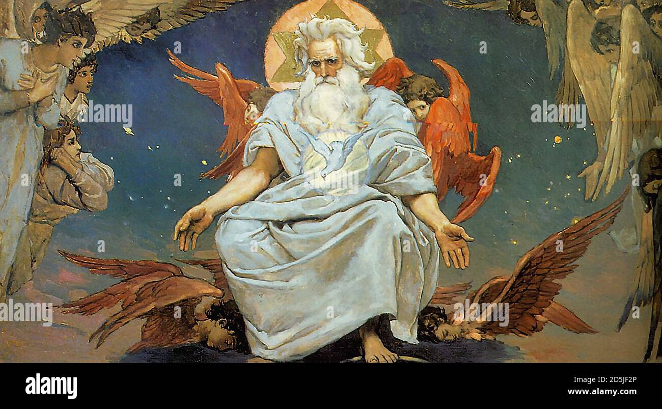 Vasnetsov Victor - Der Herr Zebaoth - Russian School - 19th Century ...