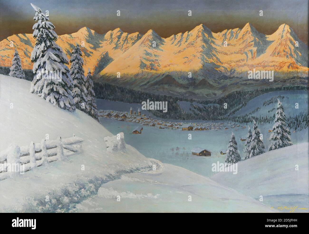 Veshchilov Constantine Alexandrovich - Winter Landscape 3 - Russian ...