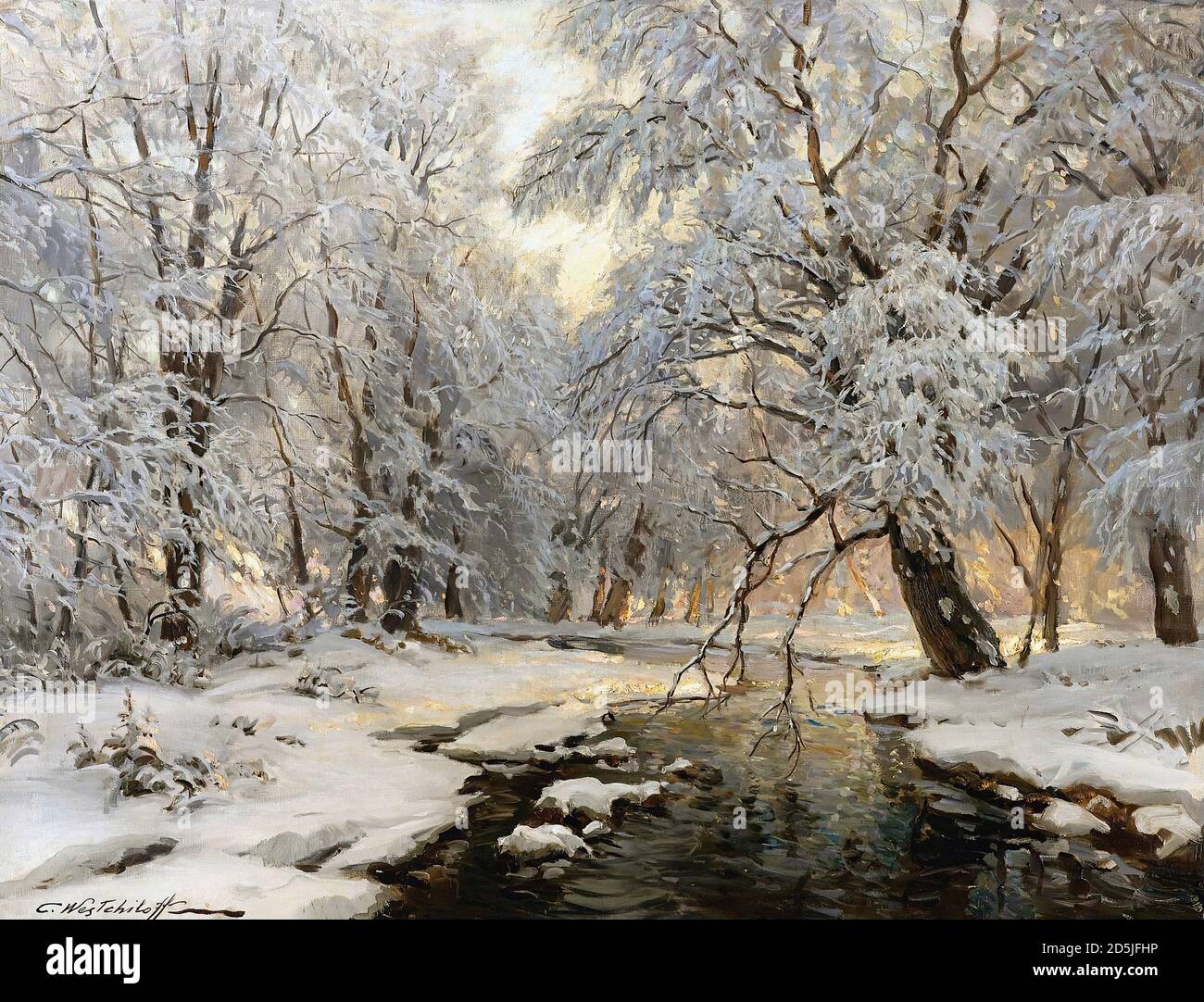 Veshchilov Constantine Alexandrovich - Winter in the Forest - Russian ...