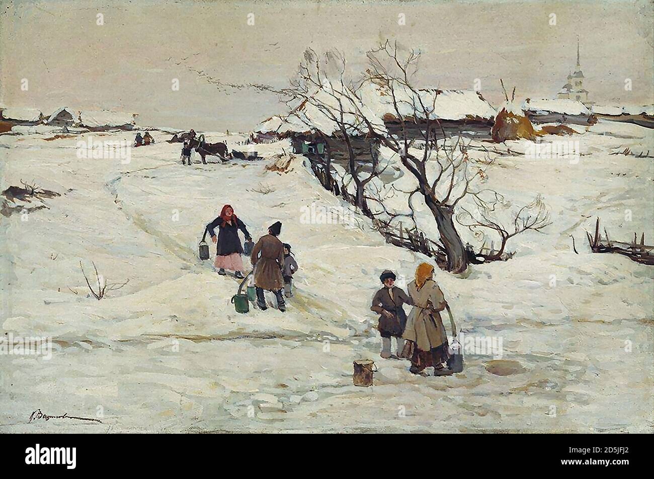 Veshchilov Constantine Alexandrovich - Winter View - Russian School ...