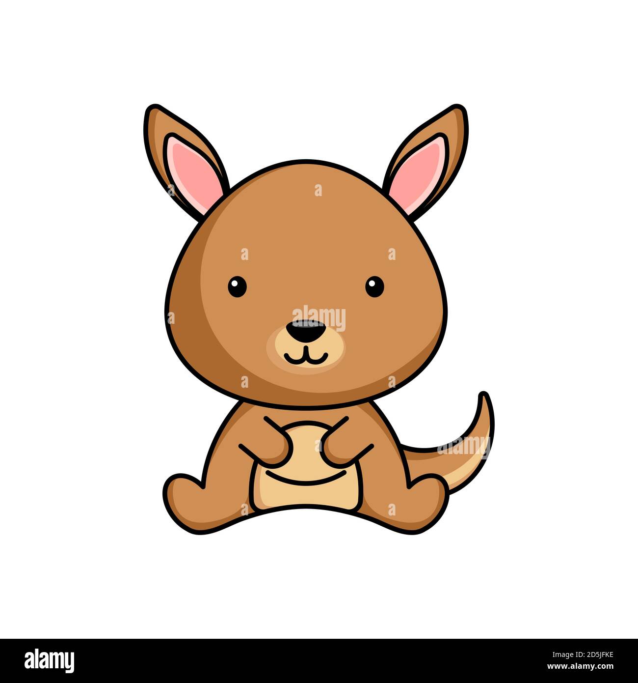 Cute Baby Kangaroo Cartoon