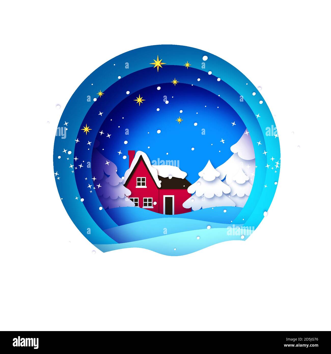 Country rural christmas tree Cut Out Stock Images & Pictures - Alamy