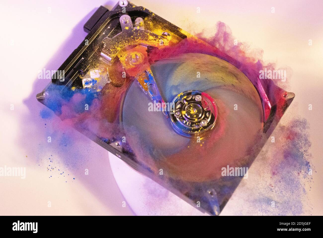 Hard drive blue red yellow hi-res stock photography and images - Alamy