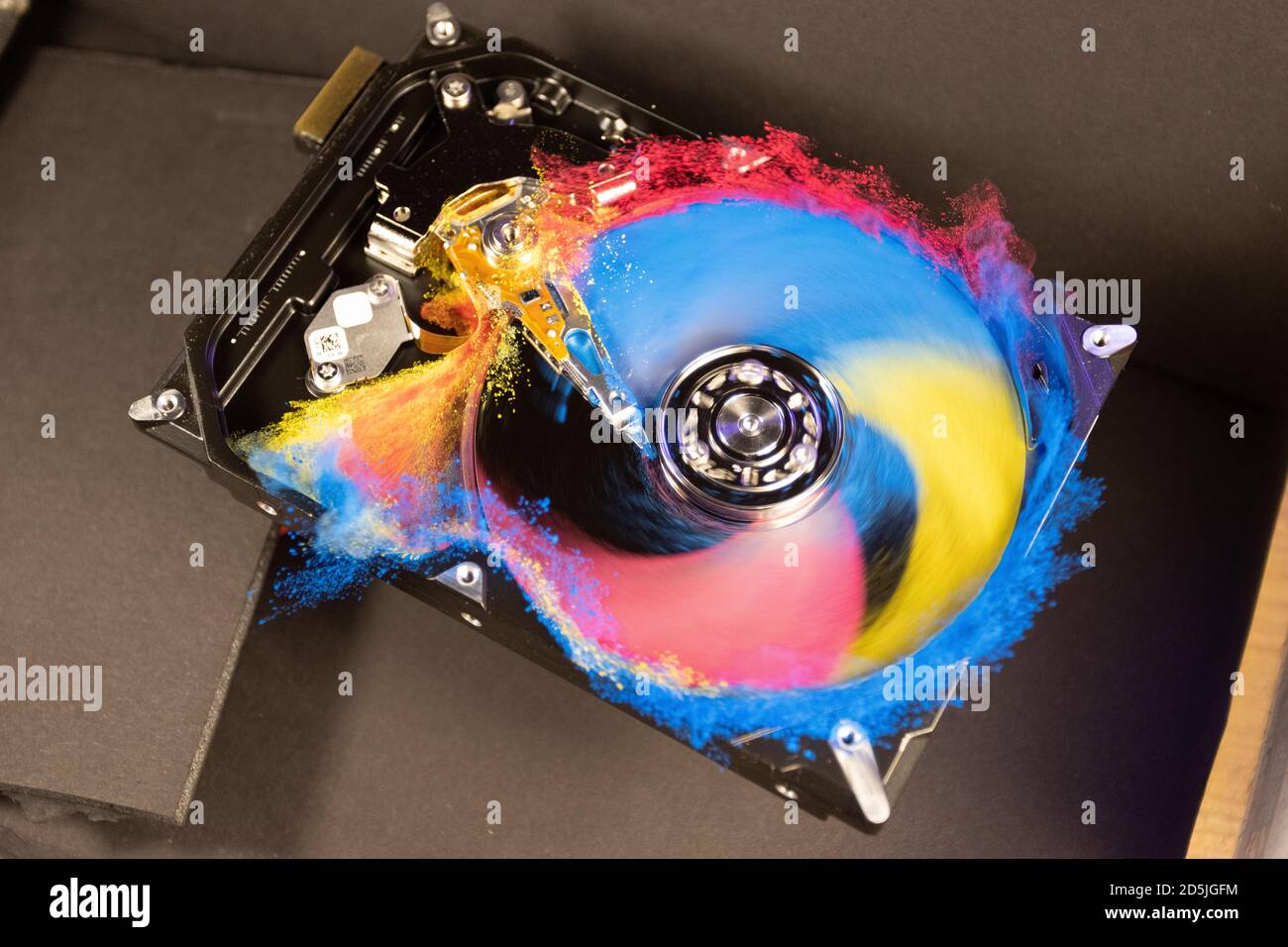 Hard drive spinning color hi-res stock photography and images - Alamy