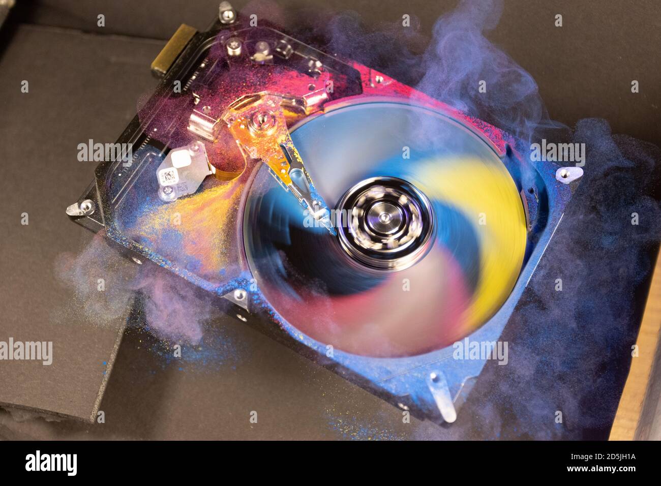 Hard drive spinning color hi-res stock photography and images - Alamy