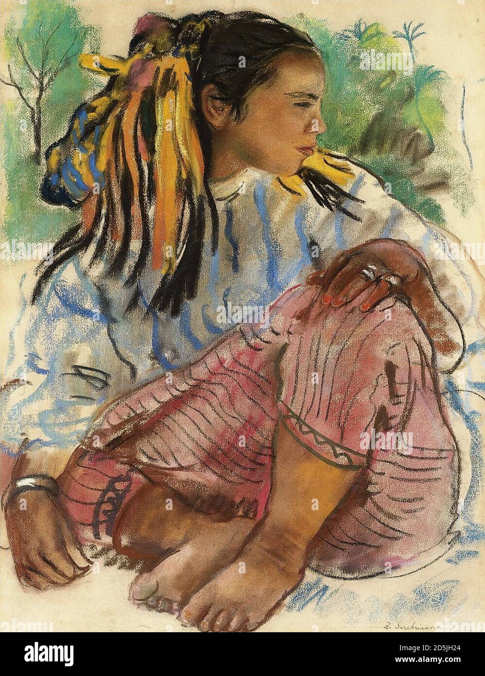 Serebriakova Zinaida Evgenievna - Portrait of a Young Girl Marrakesh ...