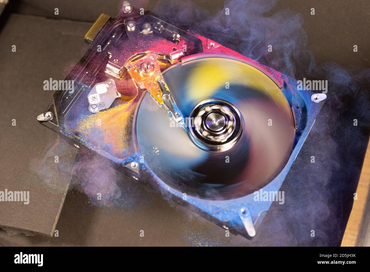Hard drive spinning color hi-res stock photography and images - Alamy