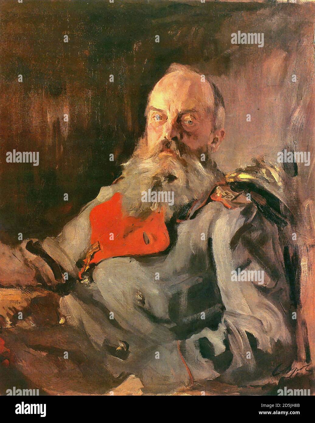 Serov Valentin - Portrait of Grand Duke Mikhail Nikolayevich in a ...