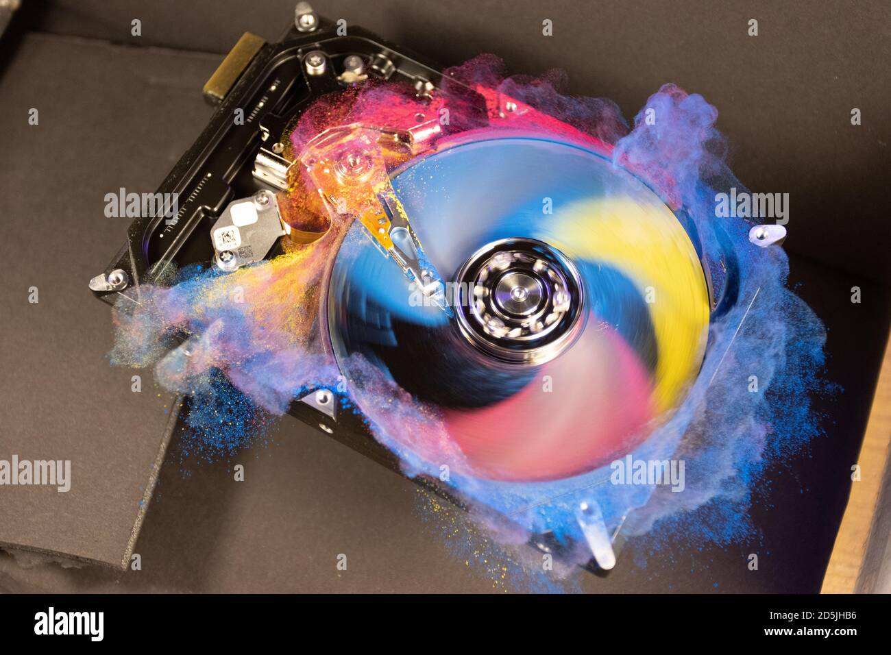 Hard drive blue red yellow hi-res stock photography and images - Alamy