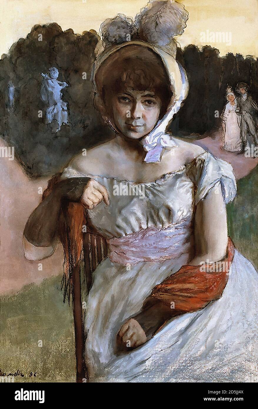 Somov Constantin - Portrait of a.K. Benoit - Russian School - 19th ...