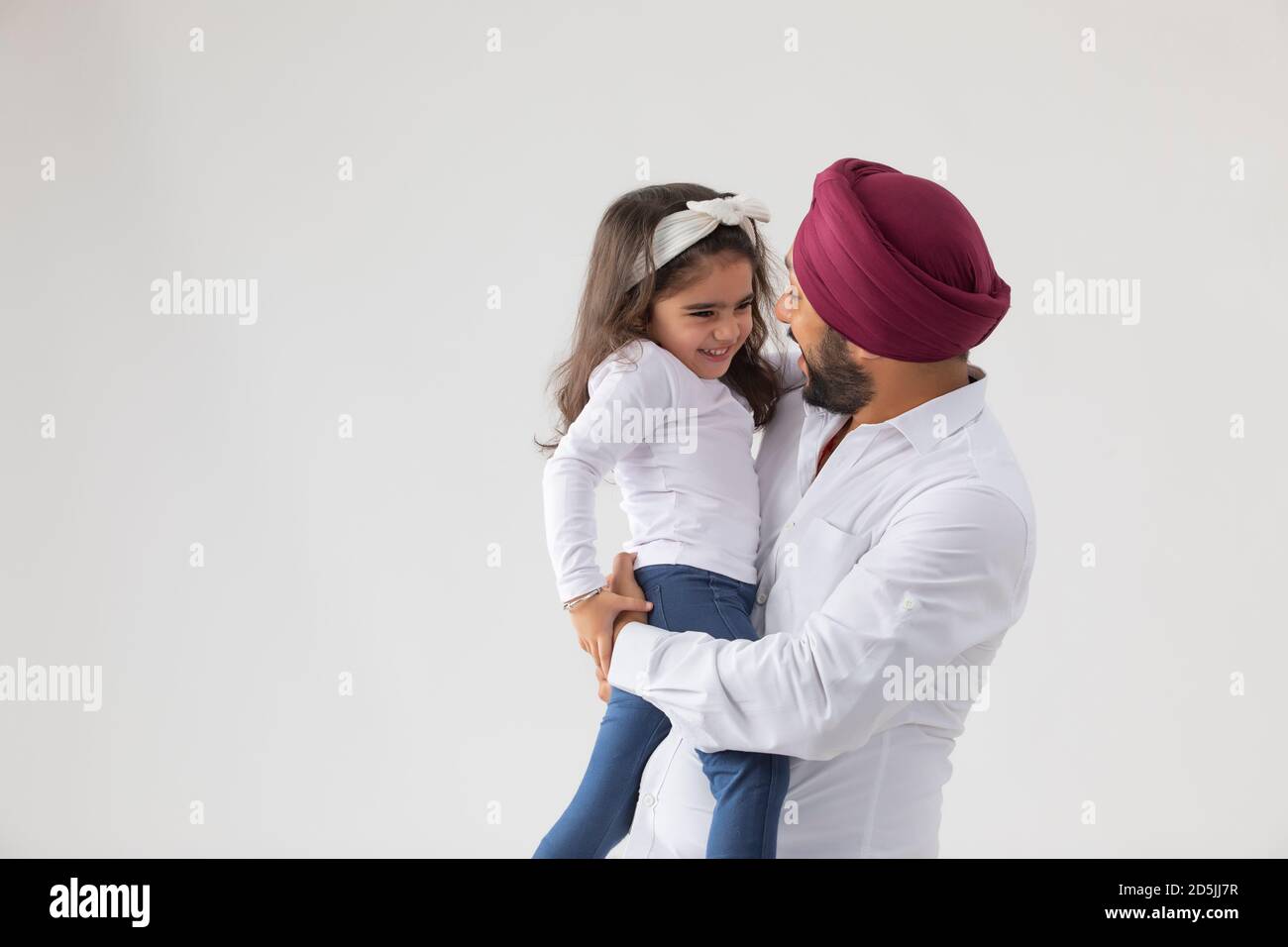 SIKH FATHER DAUGHTER DUO TALKING AND SPENDING TIME TOGETHER Stock Photo ...