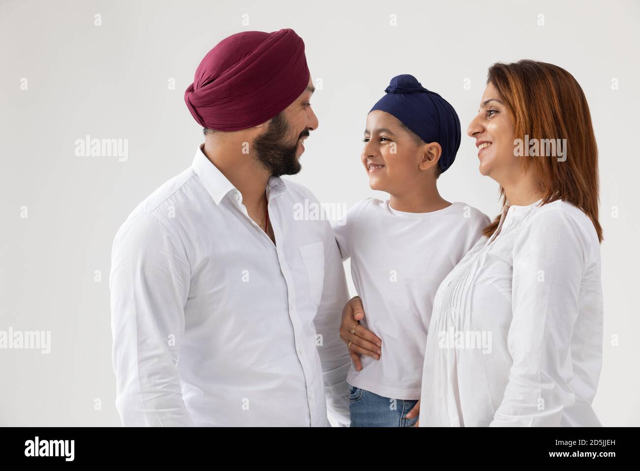 A SIKH FAMILY LOVINGLY SPENDING TIME TOGETHER Stock Photo - Alamy