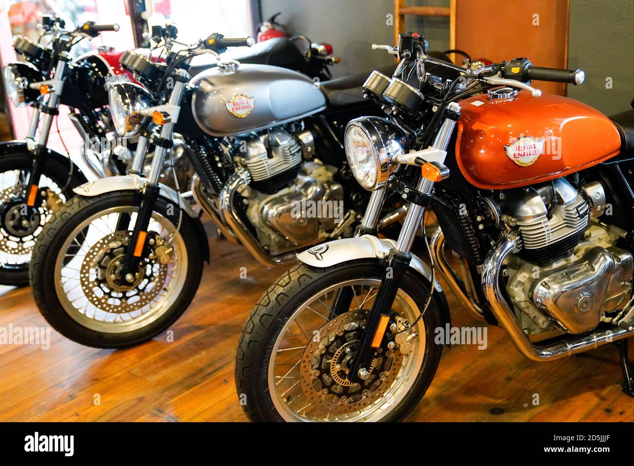 Bordeaux , Aquitaine / France - 10 10 2020 : Royal Enfield Interceptor ...