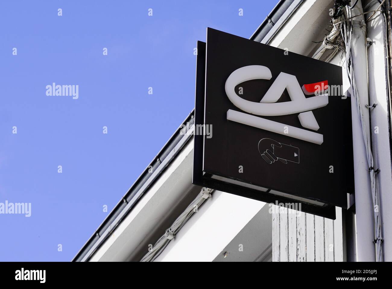 Bordeaux , Aquitaine / France - 10 10 2020 : ca Credit Agricole bank ...