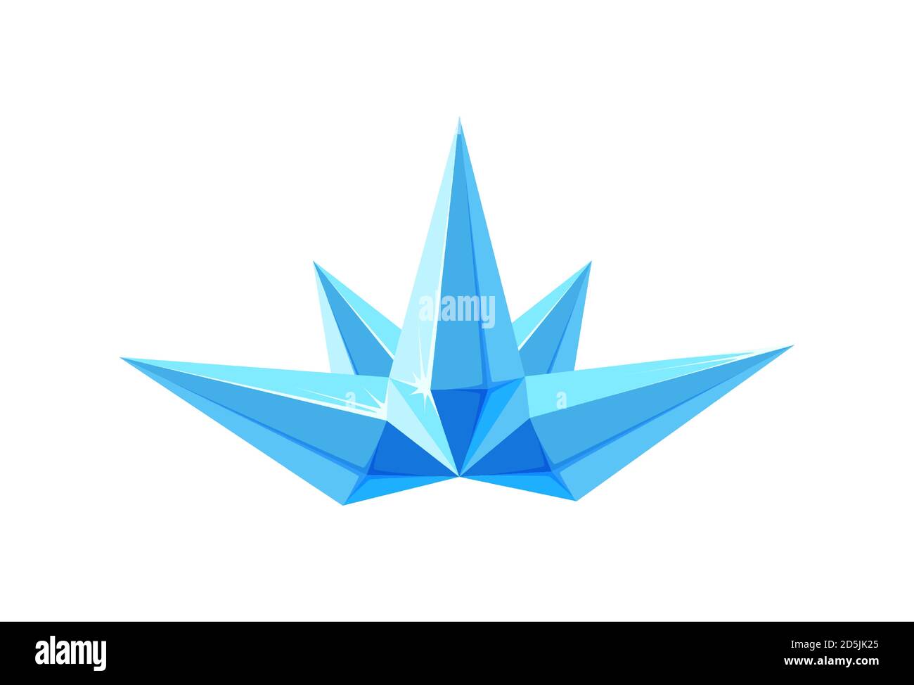 Ice crystal crown for snow queen isolated in white background. Tiara ...