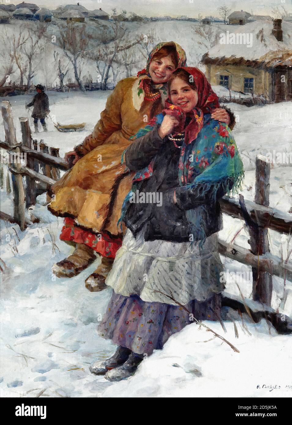 Russian winter painting hi-res stock photography and images - Alamy