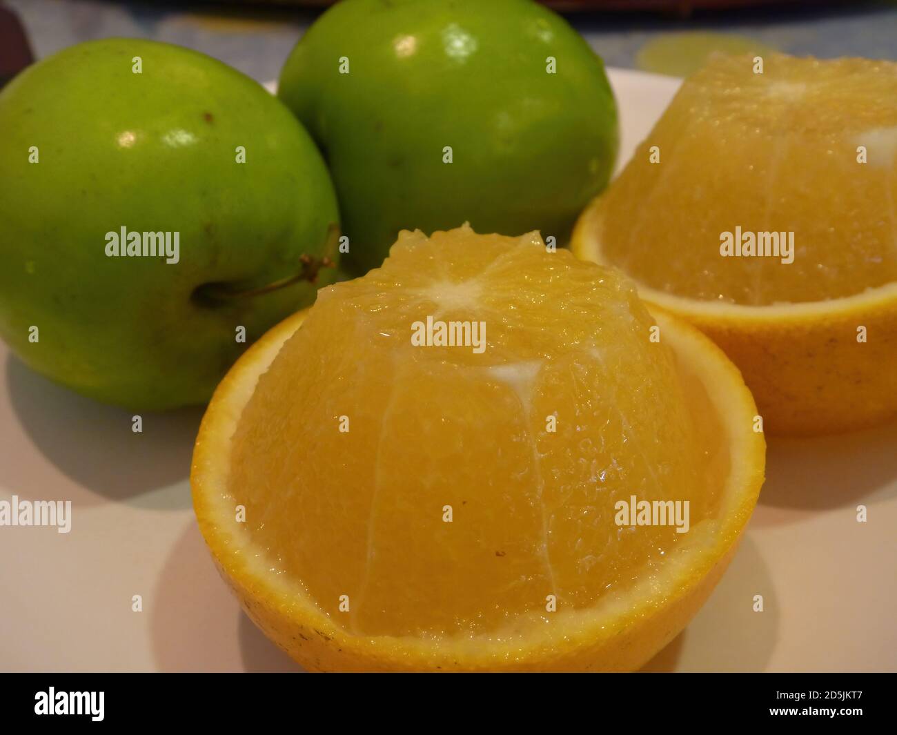 Close up shot of Chinese date and peeled orange at Taipei, Taiwan Stock ...