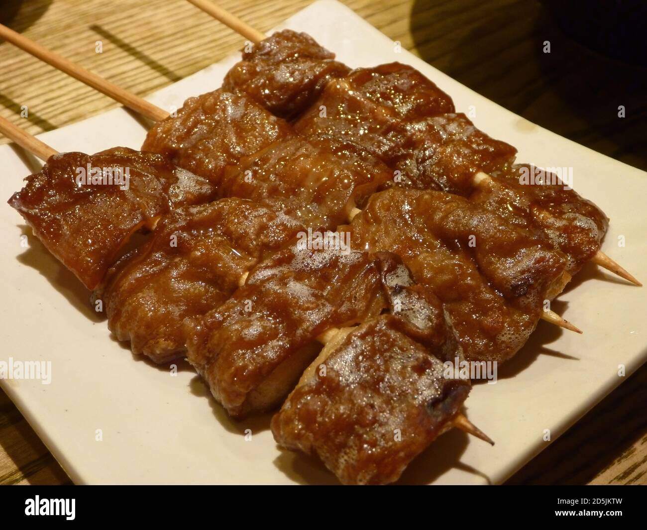 Close up shot of grilled pork intestines at Taipei, Taiwan Stock Photo ...