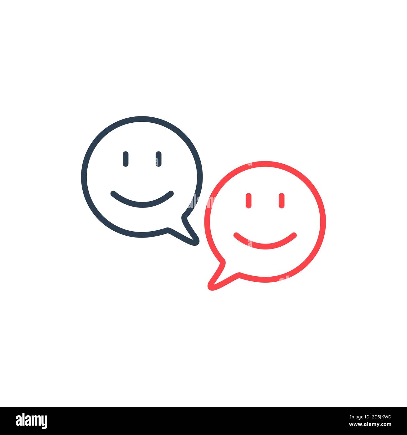 Happy face chat speech bubble symbol. Smile icon. Modern UI website ...