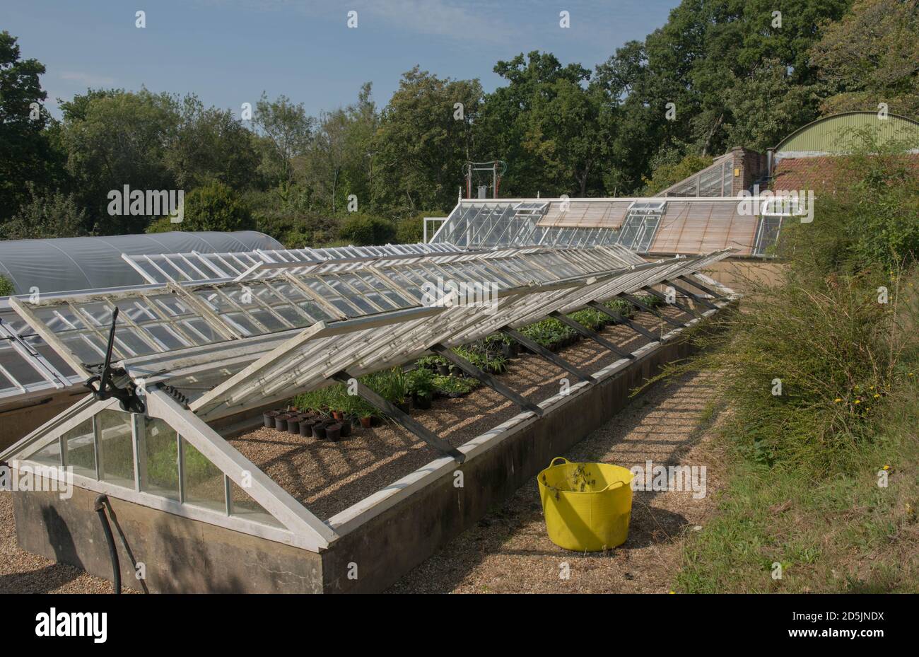 Traditional Stone Base and Wooden Frame Coldframe for Propagating Seeds ...
