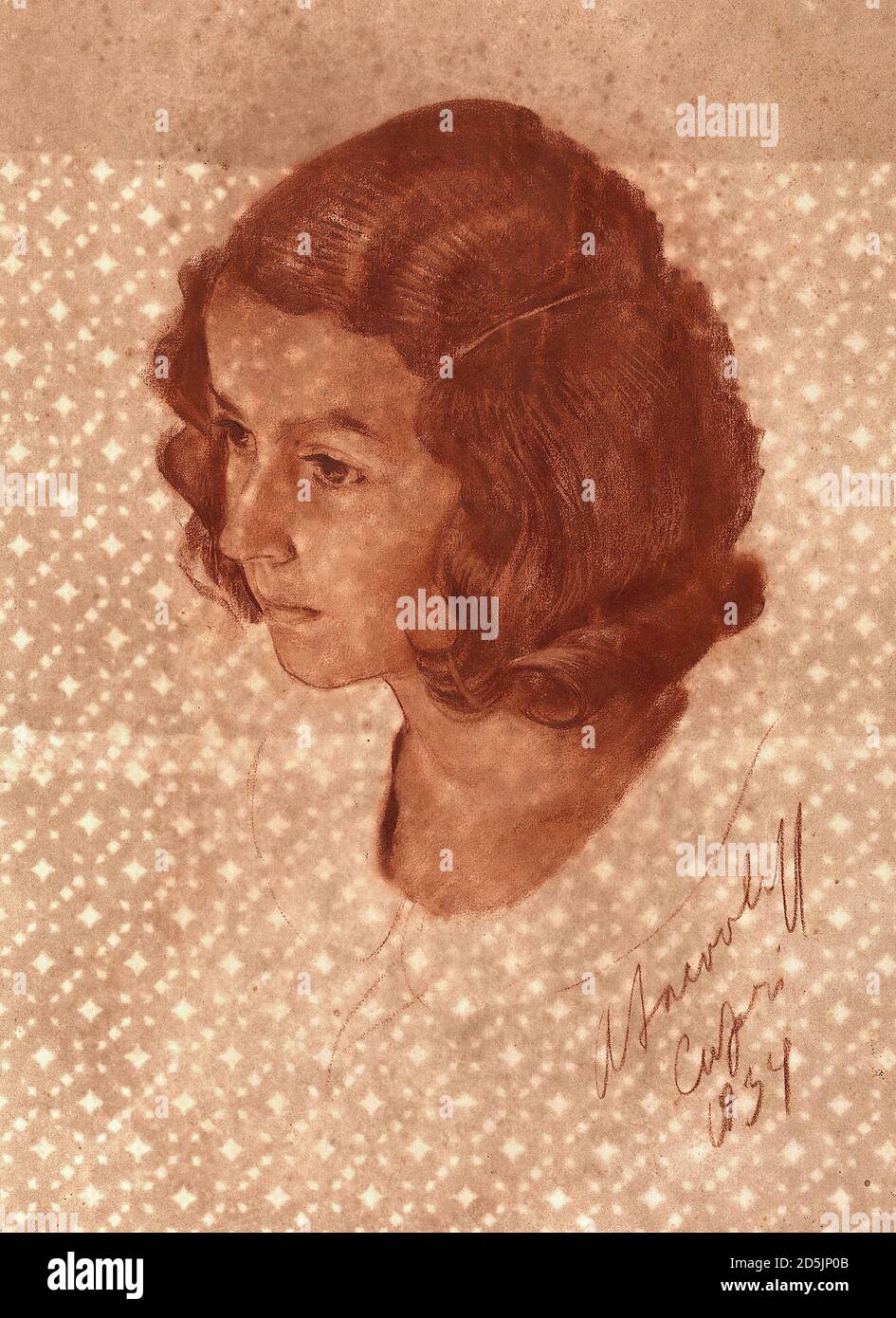 Yakovlev Aleksandr Evgenevich - Portrait of a Young Girl 1 - Russian ...