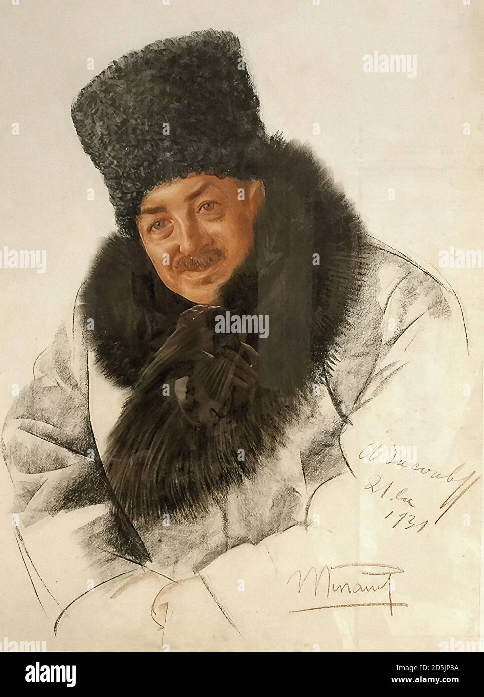 Yakovlev Aleksandr Evgenevich - Portrait of Maurice Penaud - Russian ...