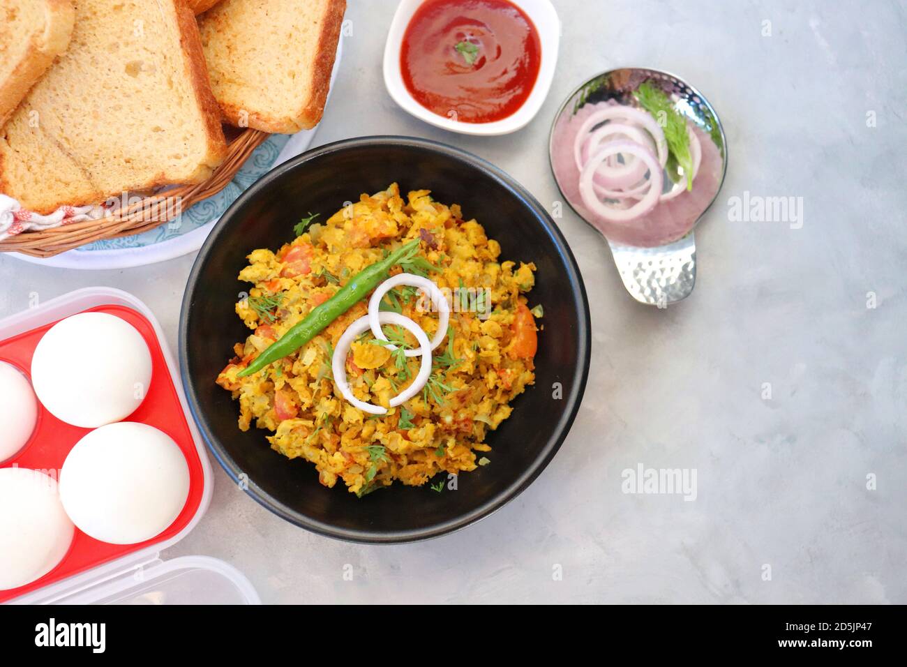 Indian Breakfast Dish - Parsi Akuri or Anda Bhurji or Indian spicy ...