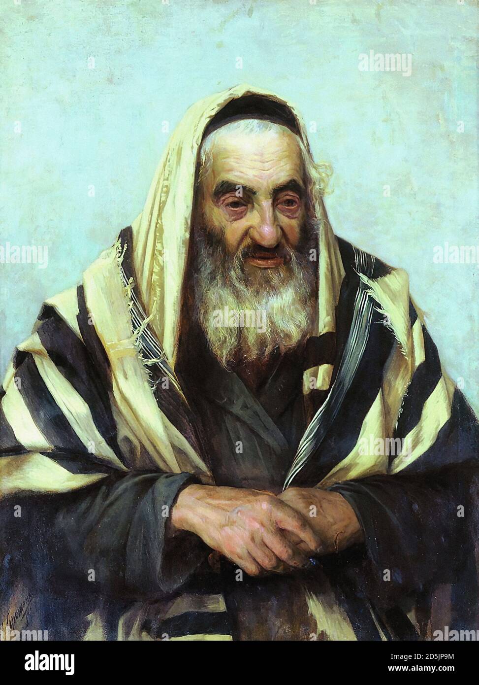 Yaroshenko Nikolai - Old Jew - Russian School - 19th and Early 20th ...