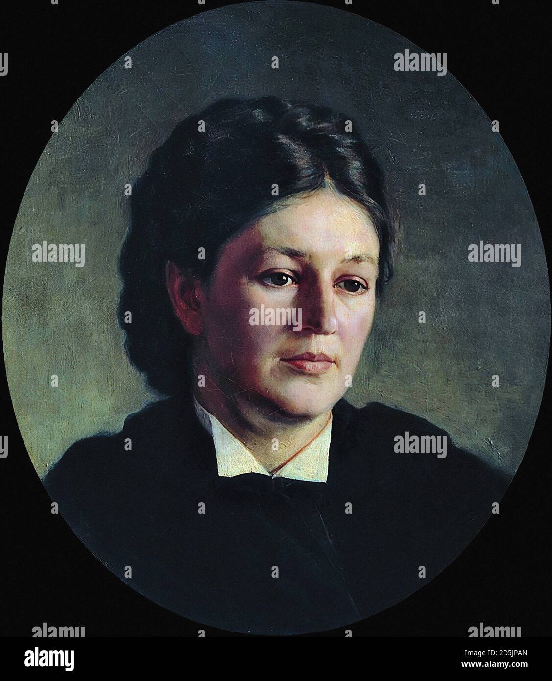 Yaroshenko Nikolai - Portrait of Maria Yaroshenko the Artist's Wife ...