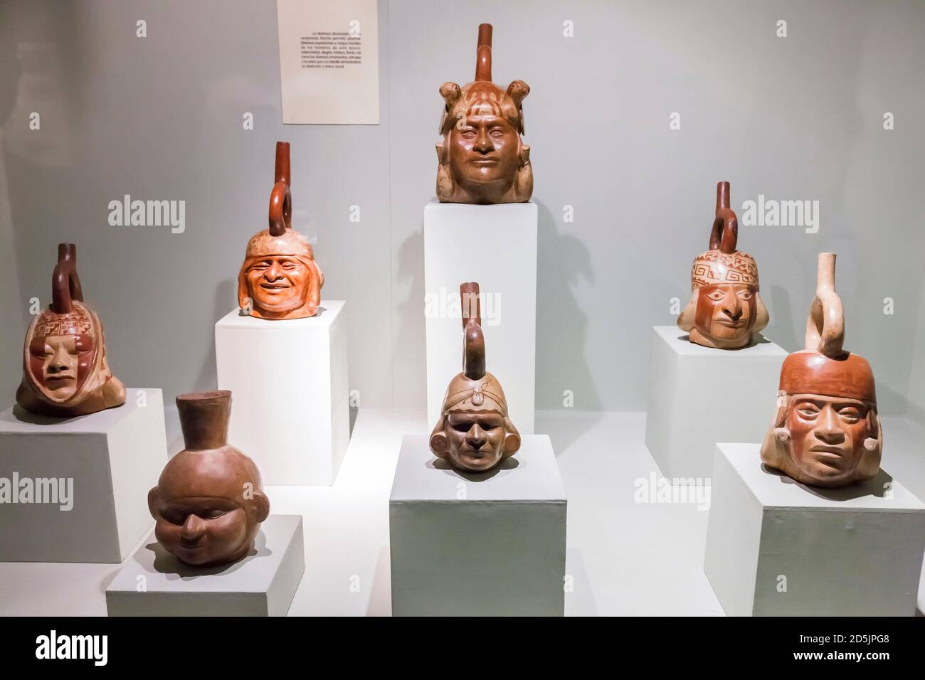 Portrait Head Bottles, the Moche collection gallery, "National Museum ...