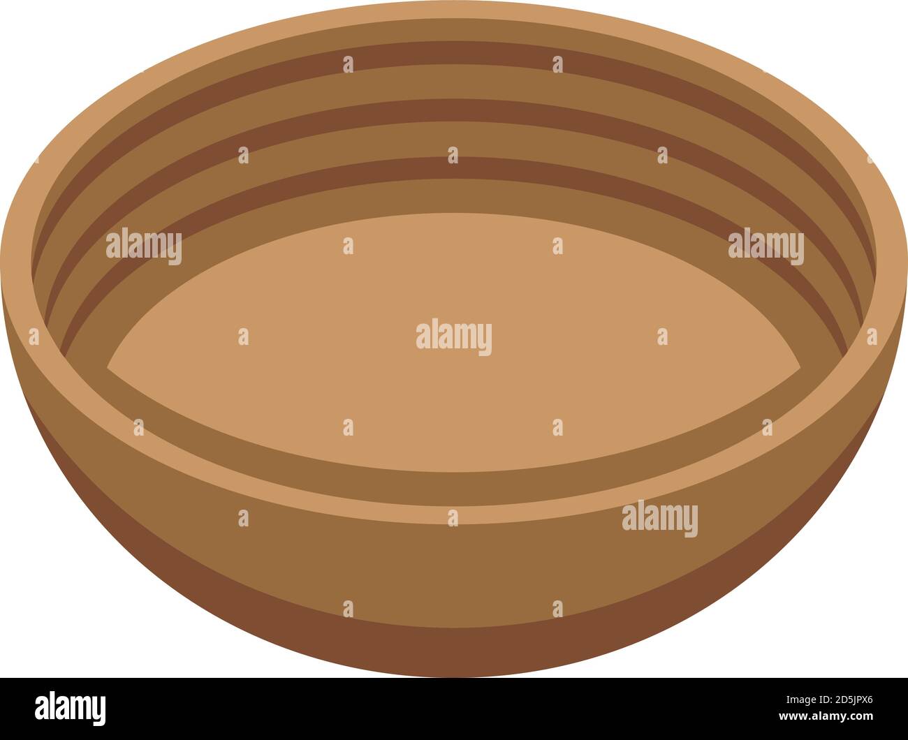 Wood bowl icon, isometric style Stock Vector Image & Art - Alamy