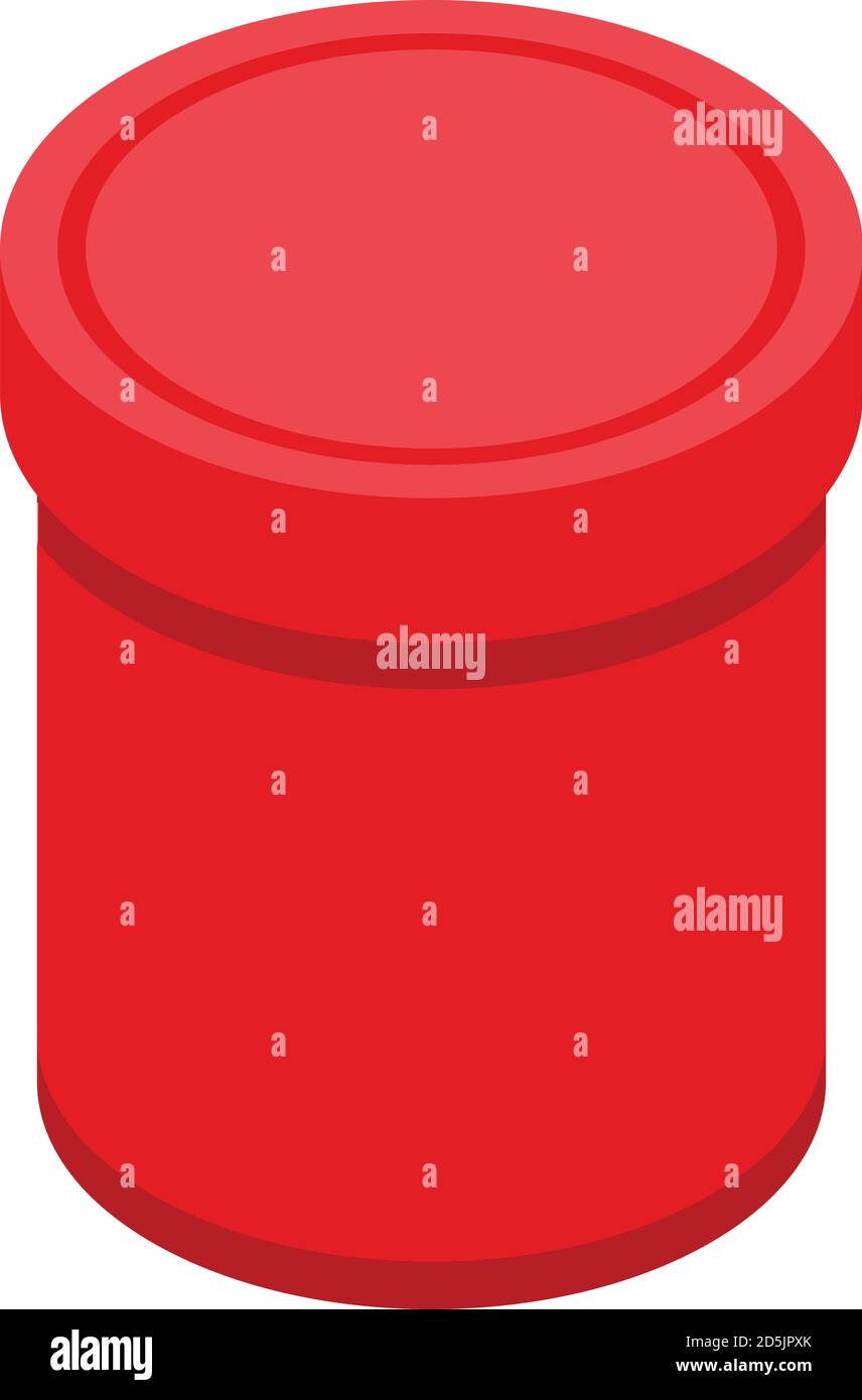 Red box icon, isometric style Stock Vector Image & Art - Alamy