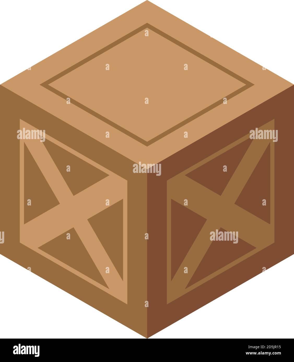Wood crate box icon, isometric style Stock Vector Image & Art - Alamy