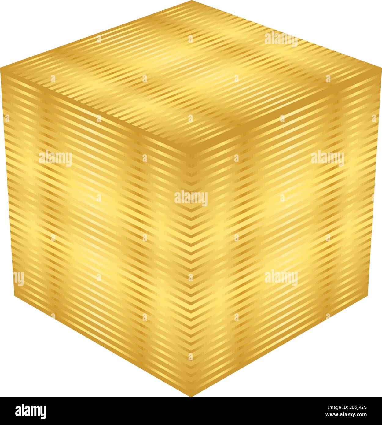 Gold cube - Illustration, Gold abstract vector illustration Stock ...