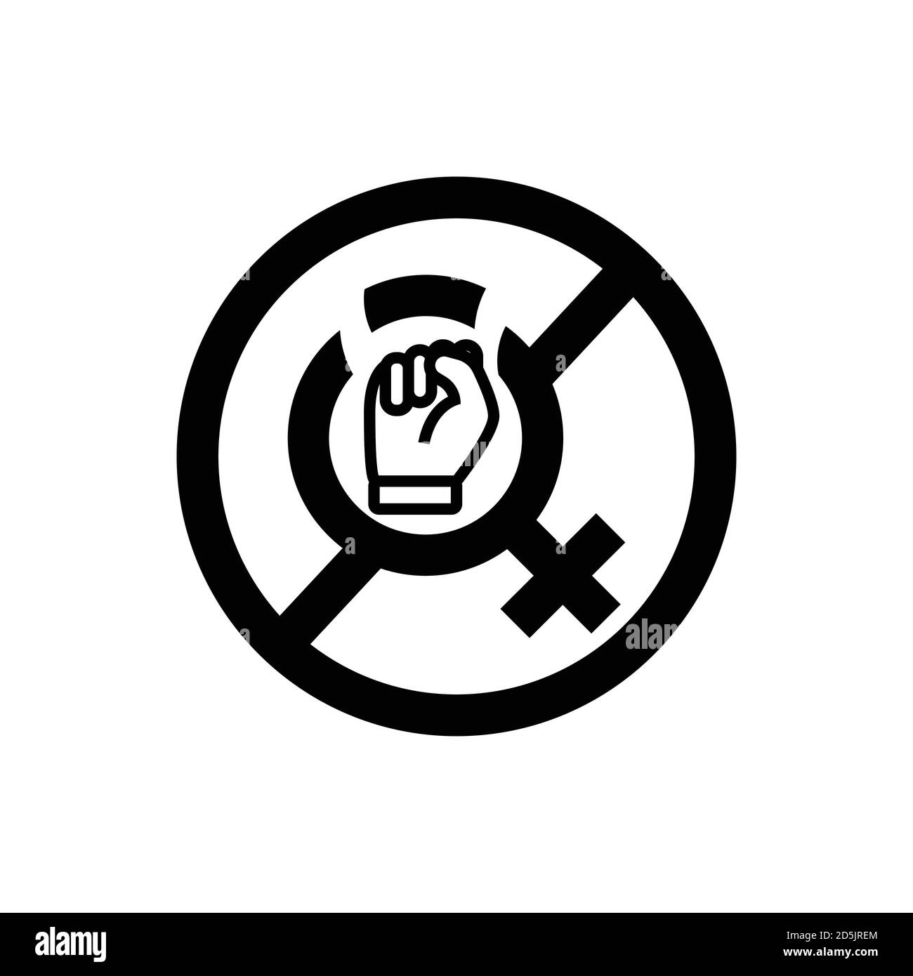 Stop violence against women icon. Design template vector Stock Vector ...