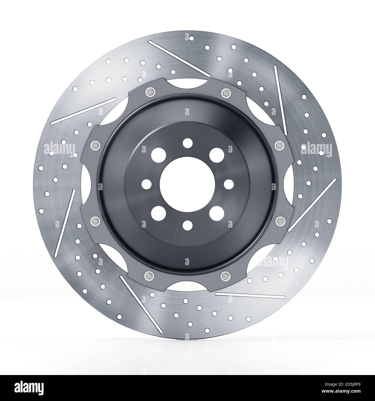 Performance brake disc isolated on white background. 3D illustration ...