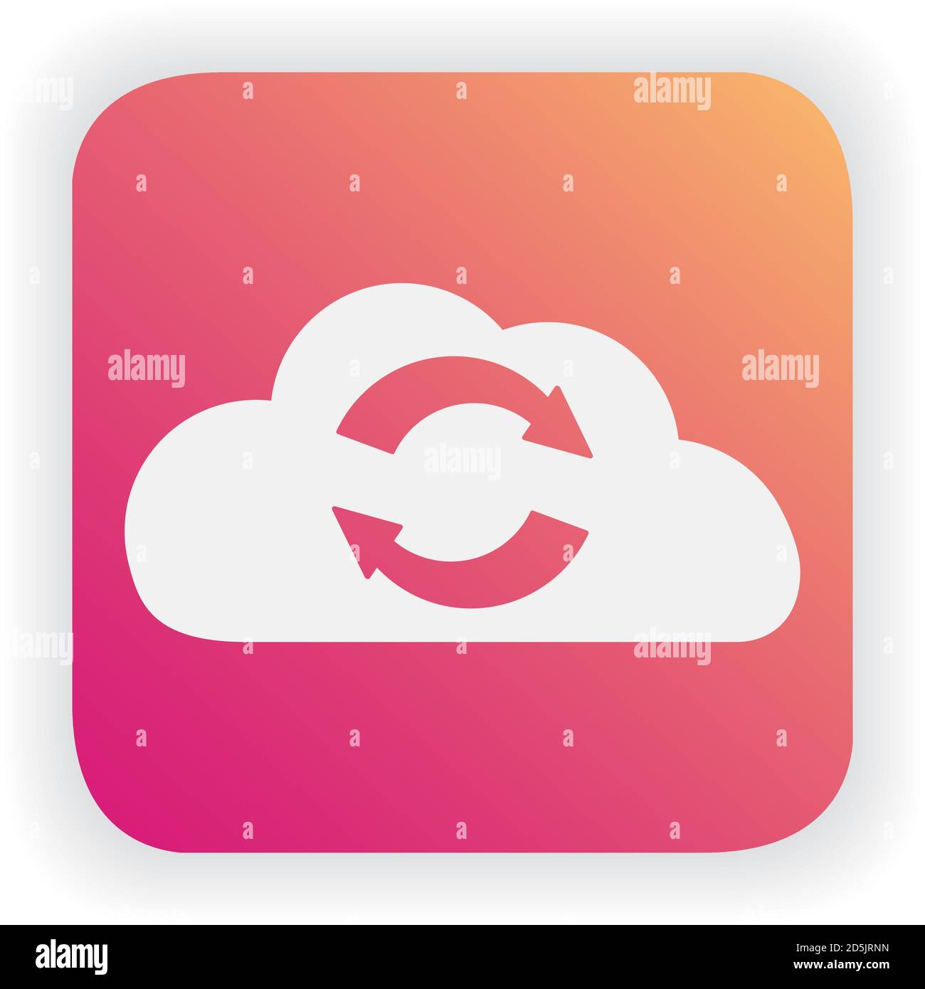 Cloud storage update.Upload icon.Load symbol. Share sign Stock Vector ...