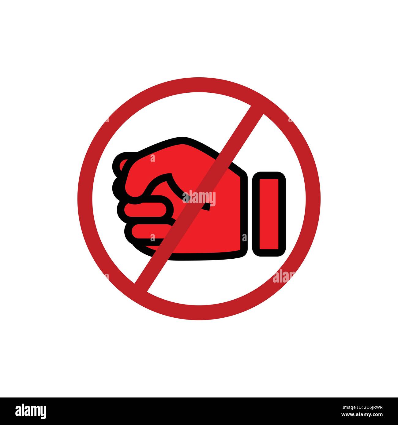 Stop violence flat icon. Design template vector Stock Vector Image ...