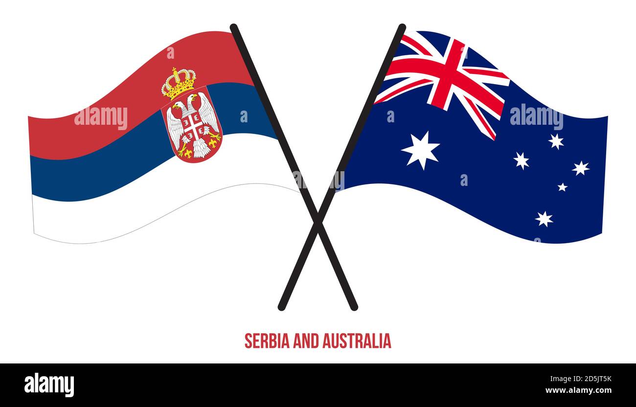 Serbia australia flag waving hi-res stock photography and images - Alamy