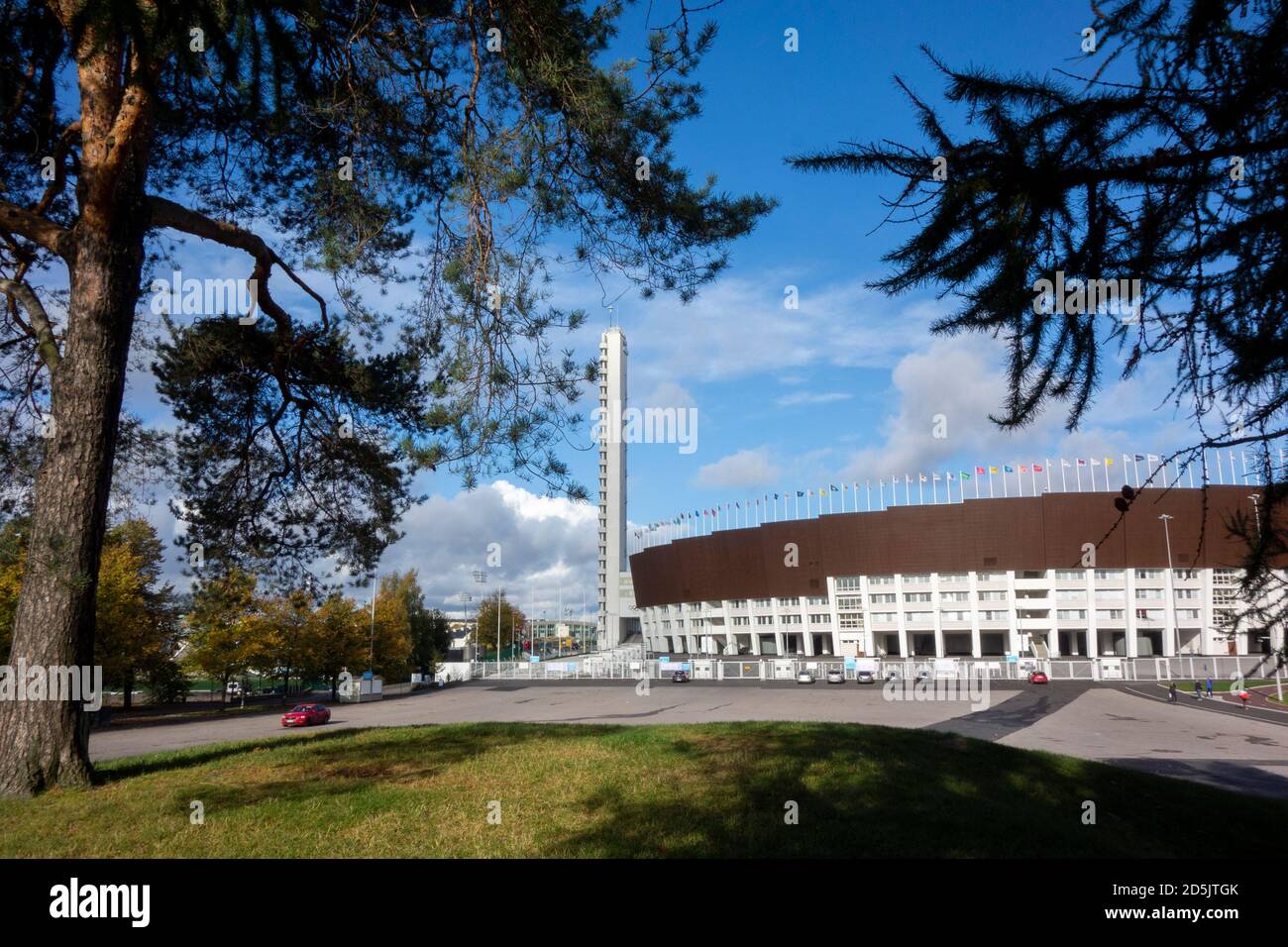 Helsinki olympic stadium helsingin olympiastadion hi-res stock ...