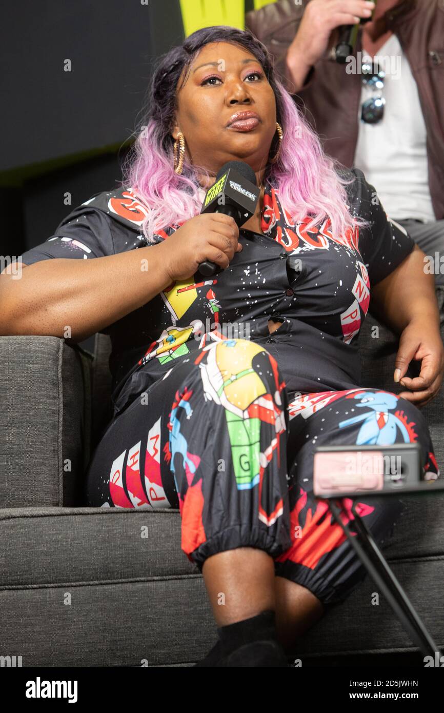 The Wrestlers of AEW show up at NY Comic- Con in 2019 Stock Photo - Alamy