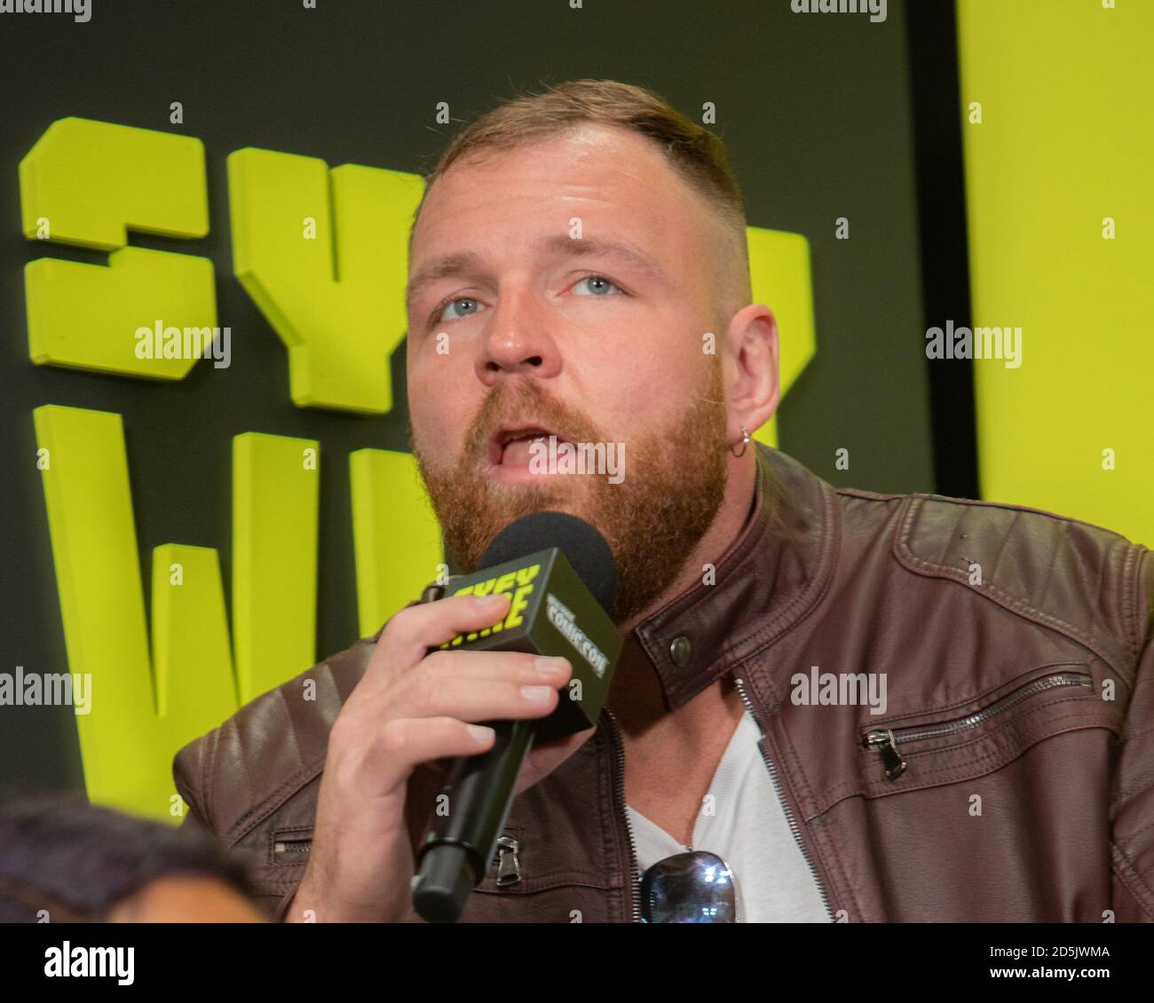 The Wrestlers of AEW show up at NY Comic- Con in 2019 Stock Photo - Alamy