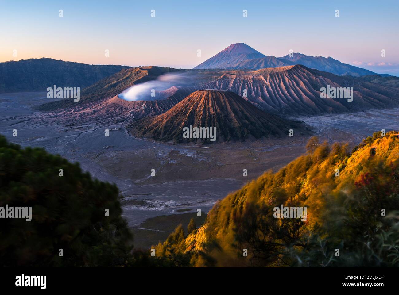 Mount Bromo volcano - Gunung Bromo - during sunrise - East Java ...