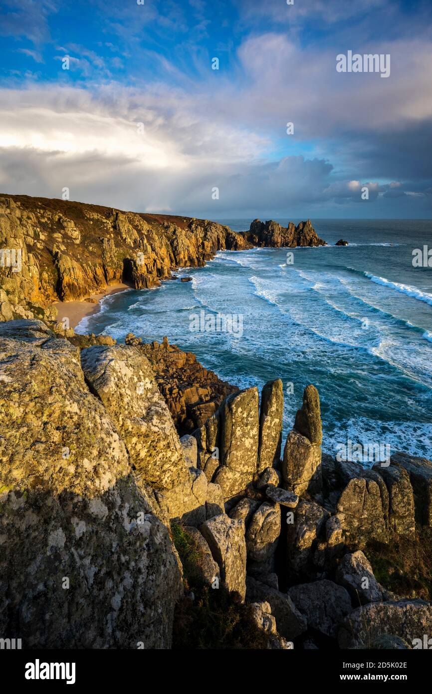 Logan rock headland hi-res stock photography and images - Alamy