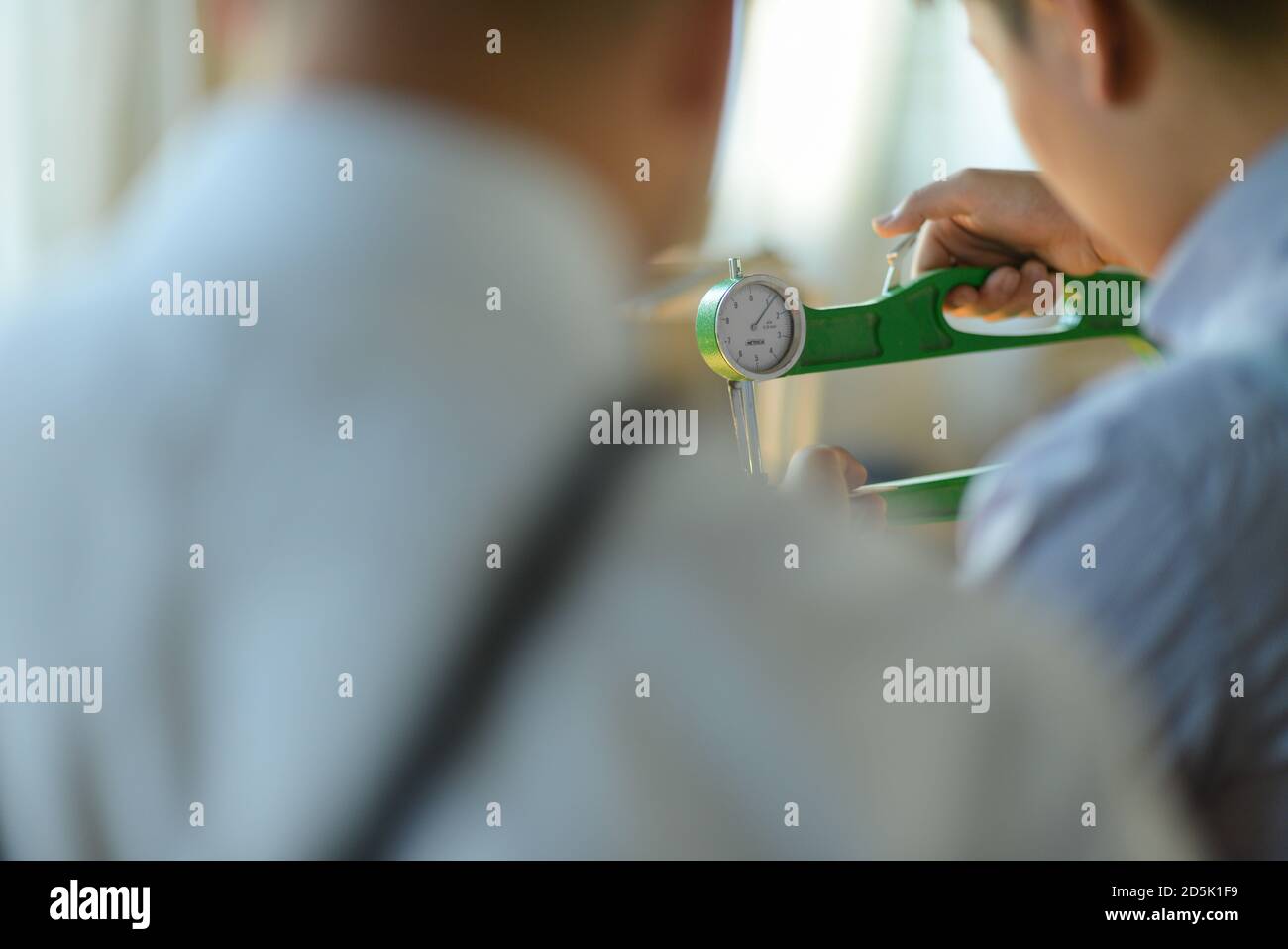 Violin maker at work in his workshop and bench Stock Photo - Alamy