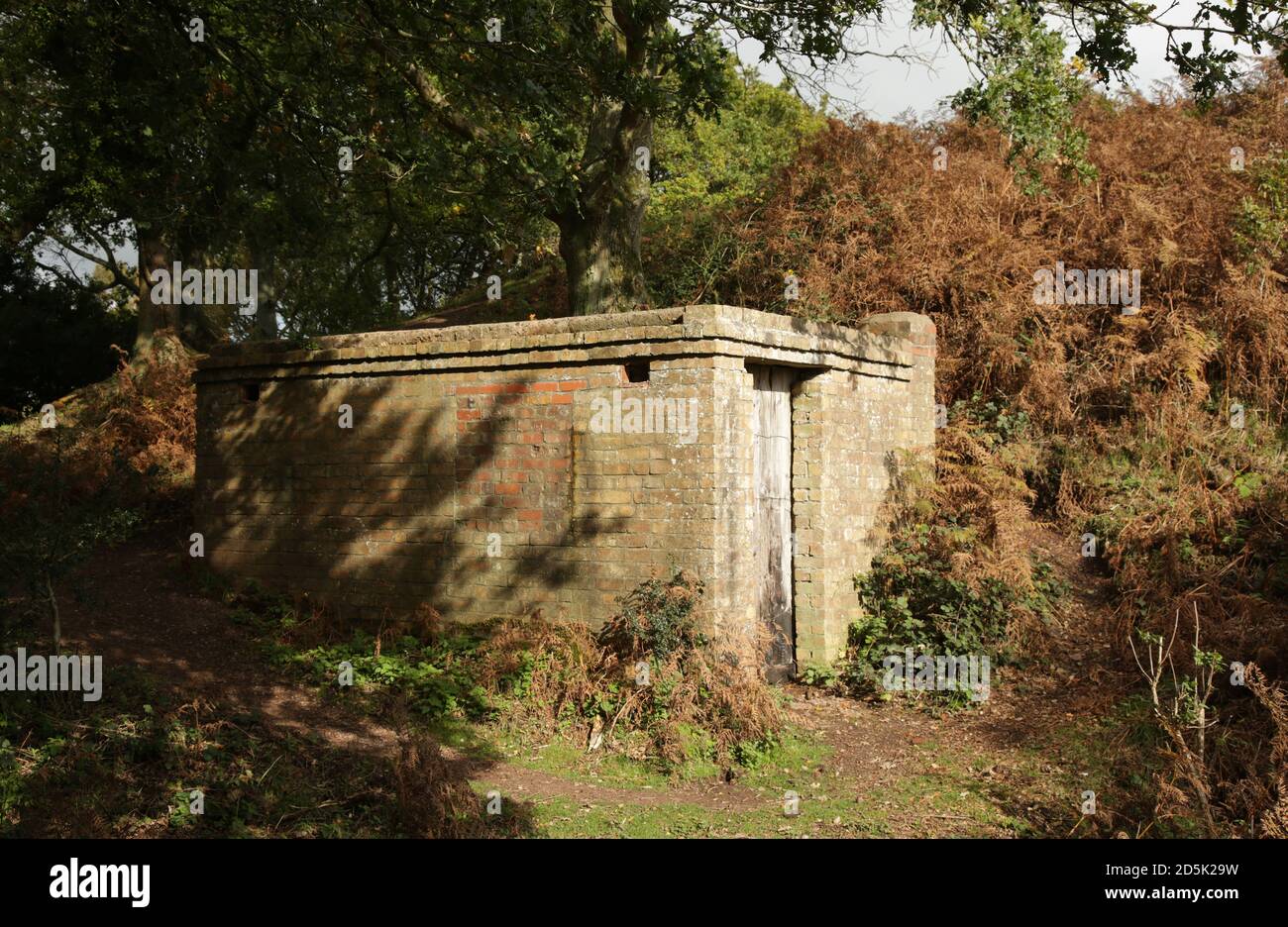 WW2 Home guard shelter on Kinver edge, Staffordshire, England, UK Stock ...